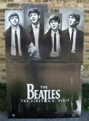 BEATLES 57 x 39 INCH GIANT STAND UP STANDUP STORE DISPLAY CARDBOARD ...