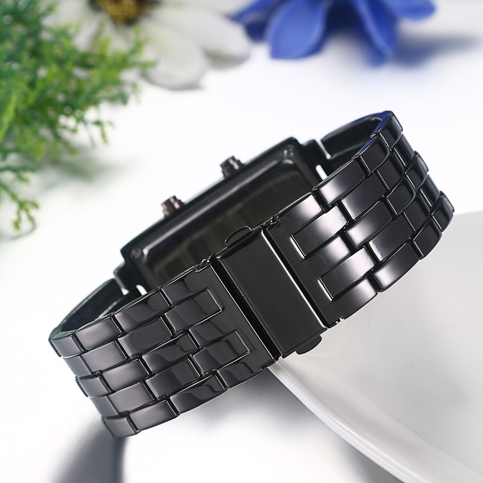Men's Women's Binary Watches Luminous Sport Date Digital LED Couples ...