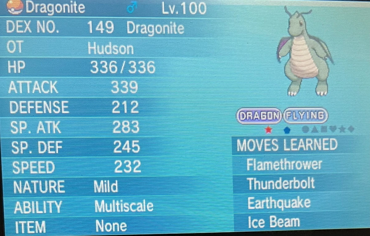 Shiny Dragonite X And Y