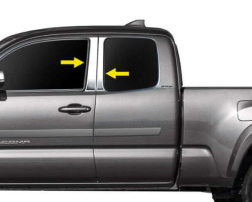 For 2005-2015 Toyota Tacoma Extended Cab 4PC Stainless Steel Pillar ...