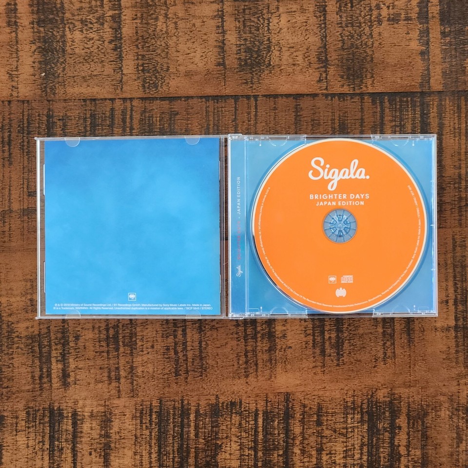 Sigala Brighter Days Extended Japan Edition Music CD Bonus Tracks | eBay