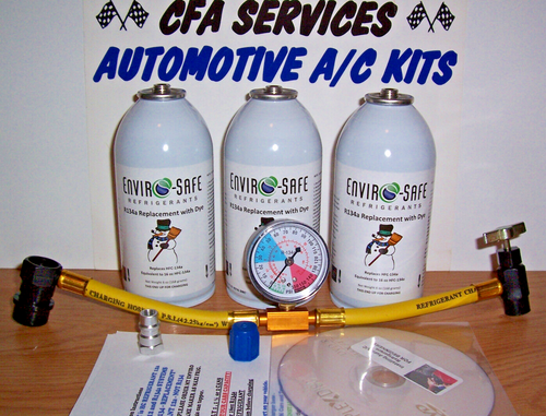 REPLACEMENT REFRIGERANT ENVIROSAFE KIT /Replaces R12 Substitutes R134a ...