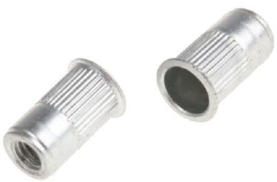 AVK M6 THREADED INSERTS 100Pcs 10mm Hole, 9.65mm Depth Plain- 11.56mm ...