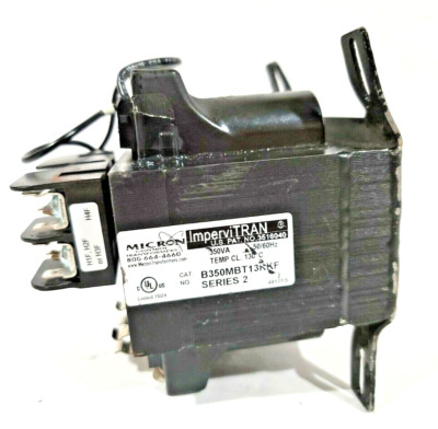 ImperviTRAN Micron Control Transformer Cat. NO. B350MBT13RKF 350VA 50 ...
