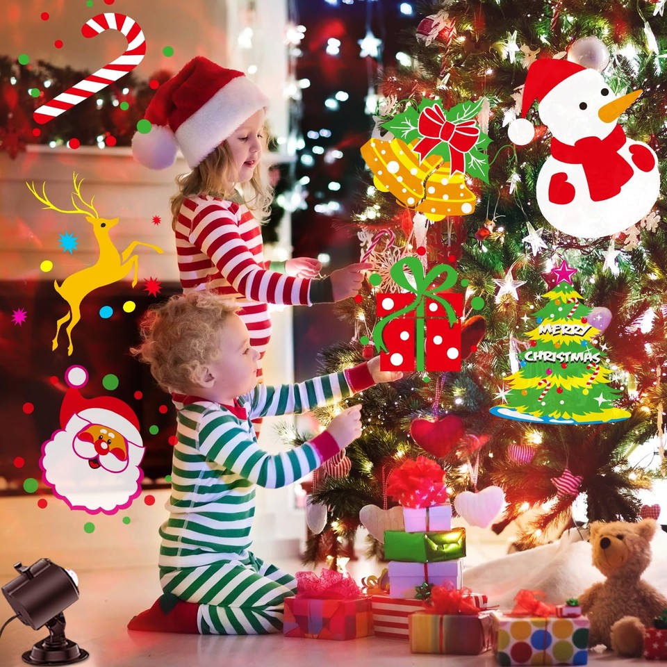 Brighter Christmas Projector Lights Outdoor,2025 Upgrade Holiday ...