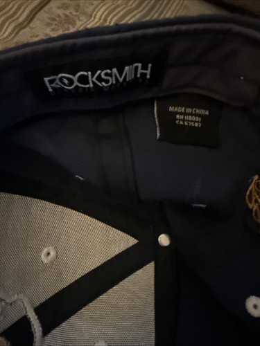 Rocksmith Ninja Snapback Hat Cap Blue Yellow Mustard | eBay