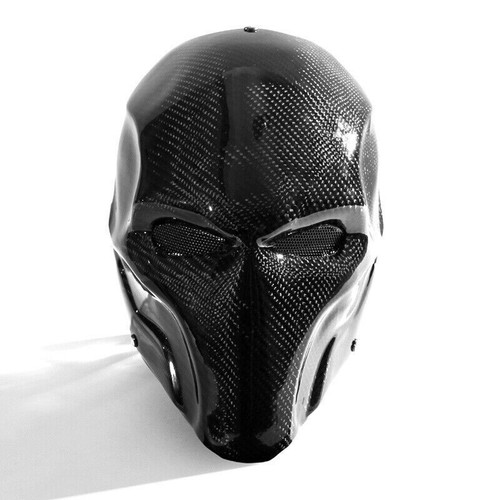 Carbon Fiber Deathstroke Full Face Mask Halloween Evil Masks Male ...