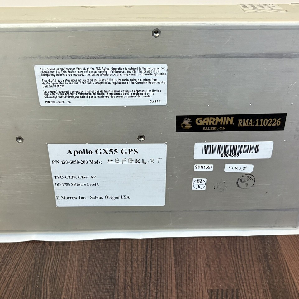 Apollo GX 55 GPS 14-28v 430-6050-200 w/ New 8130 | eBay
