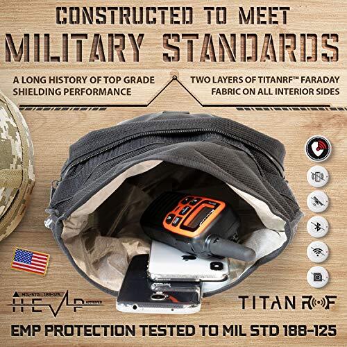 MOLLE Faraday Pouch // Military-Grade Bag with RF Signal Blocking Liner ...