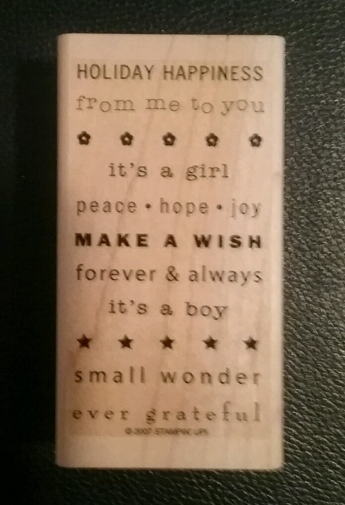 Stampin Up So Many Sayings Set 3 Wooden Mounted Rubber Stamps ...