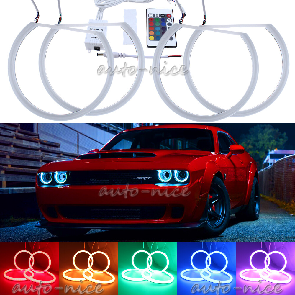 Angel Eyes Headlights Challenger Challenger With Angel Eye Halo Kit