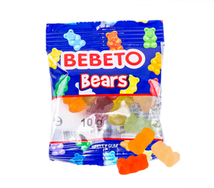 BEBETO Bears 12 Flavours Colors Jelly Gum 10g x 8~168packs, Gummy Bear ...