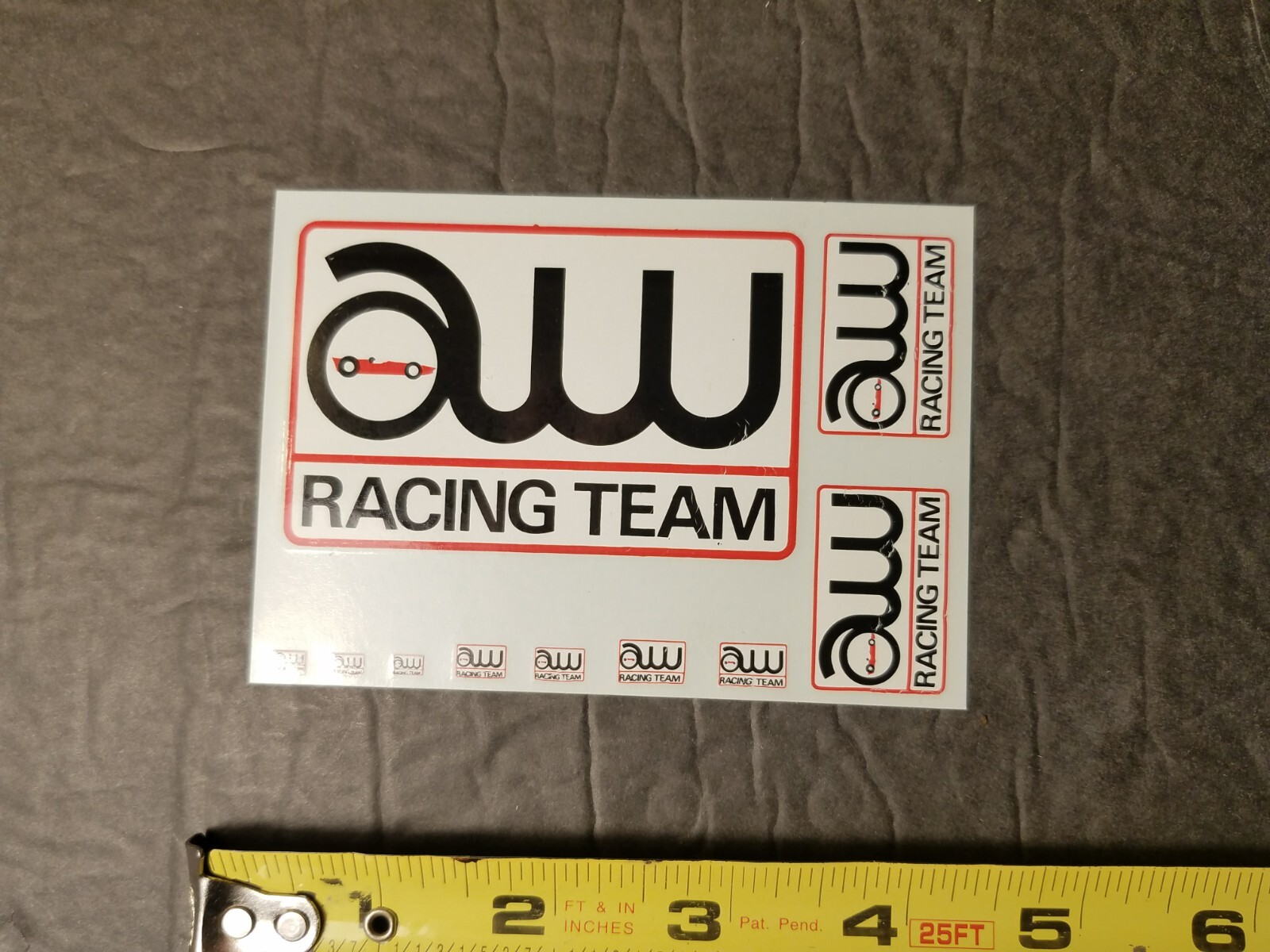 AW RACING TEAM VINTAGE AUTOMOTIVE DRAG RACING DECAL / STICKERS | eBay
