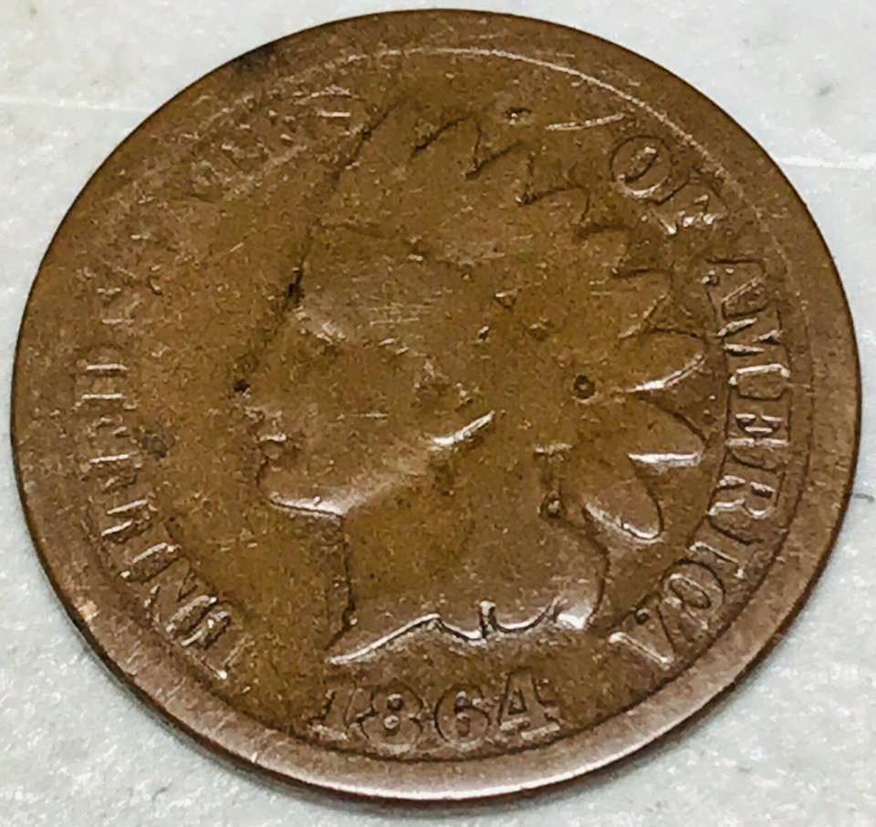 1864 Indian Head Cent Penny 1C WITH L Ungraded US Coin CC25449 | eBay