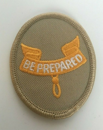 Be Prepared Oval Boy Scout Badge Vintage Words on Wing Banner BSA | eBay