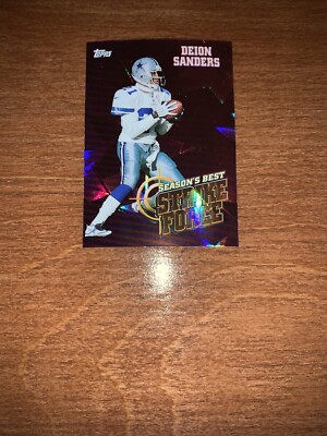 DEION SANDERS Topps Seasons Best Strike Force | eBay