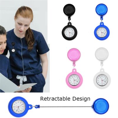 Clip-on Doctor Medical Hanging Fob Watch Pocket Watch Retractable Nurse ...