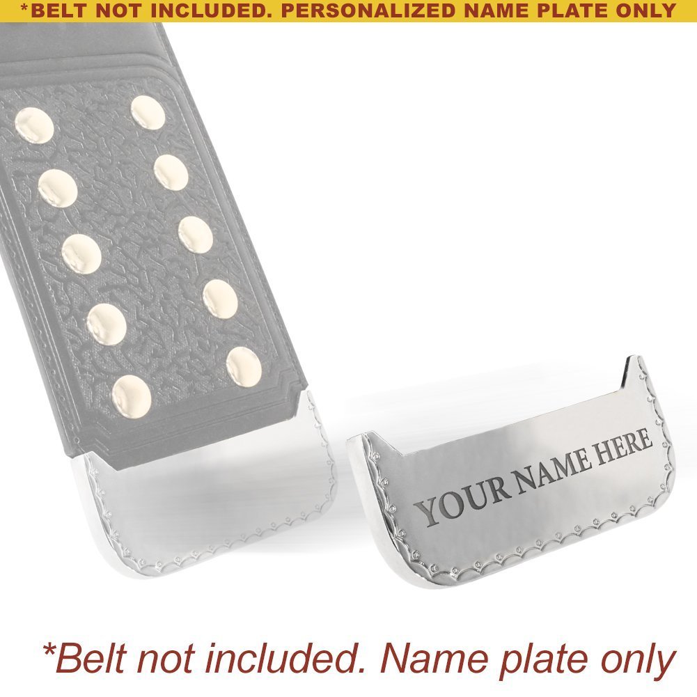 Personalized Silver Belt Tip for Adult WWE Championship Replica Belts ...