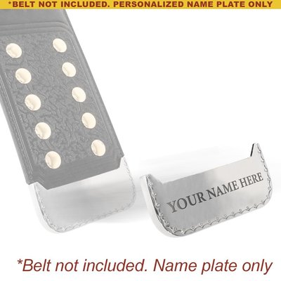Personalized Silver Belt Tip for Adult WWE Championship Replica Belts ...
