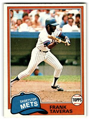 1981 Topps #343 Frank Taveras New York Mets | eBay