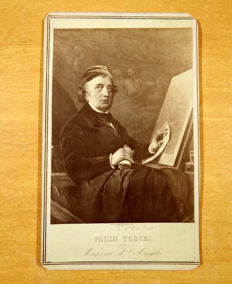 PAOLO TOSCHI Italian draughtsman & engraver cdv Carte de Visite c.1860 ...