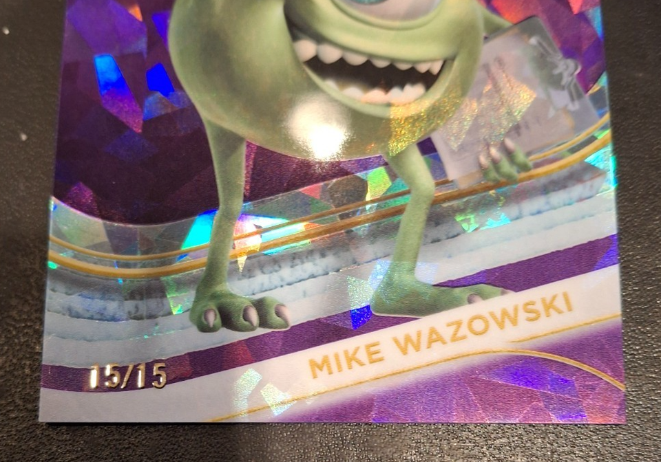 Mike Wazowski 2025 Topps Chrome Disney Sapphire Purple SSP Monsters Inc ...