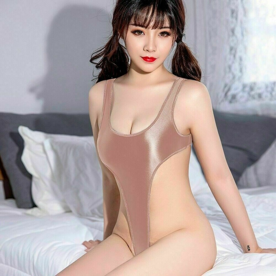 Shiny One-Piece Hollow Out Bodysuit Lingerie High Cut Micro Bikini Thong Leotard | eBay