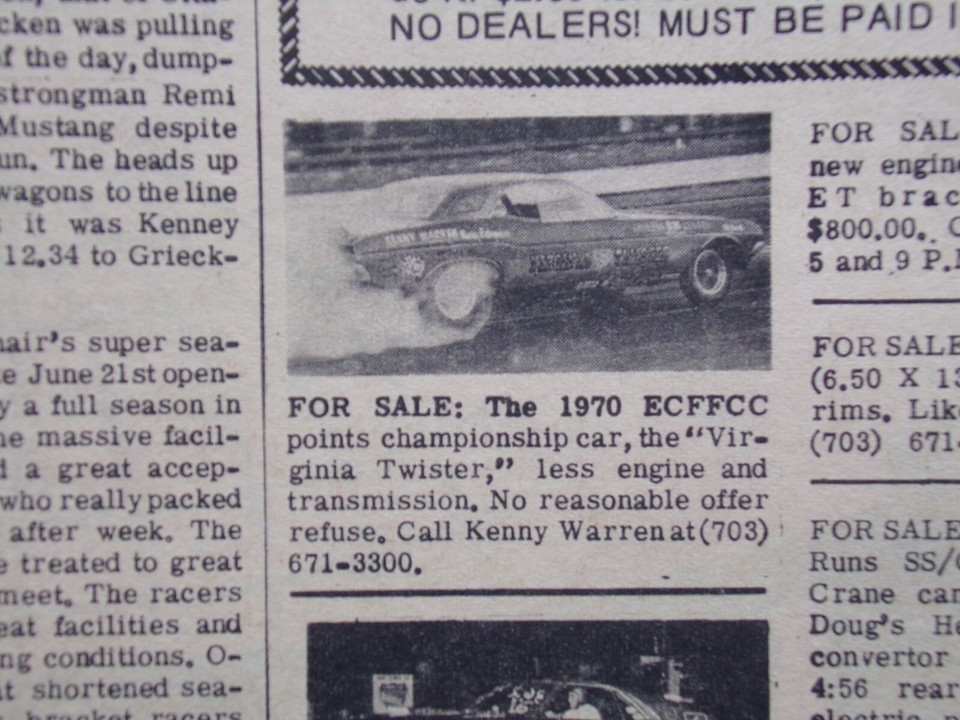 1972 Drag Times-"Super Dart"-Gabelich's "Blue Flame"-Tommy Ivo-Gene ...