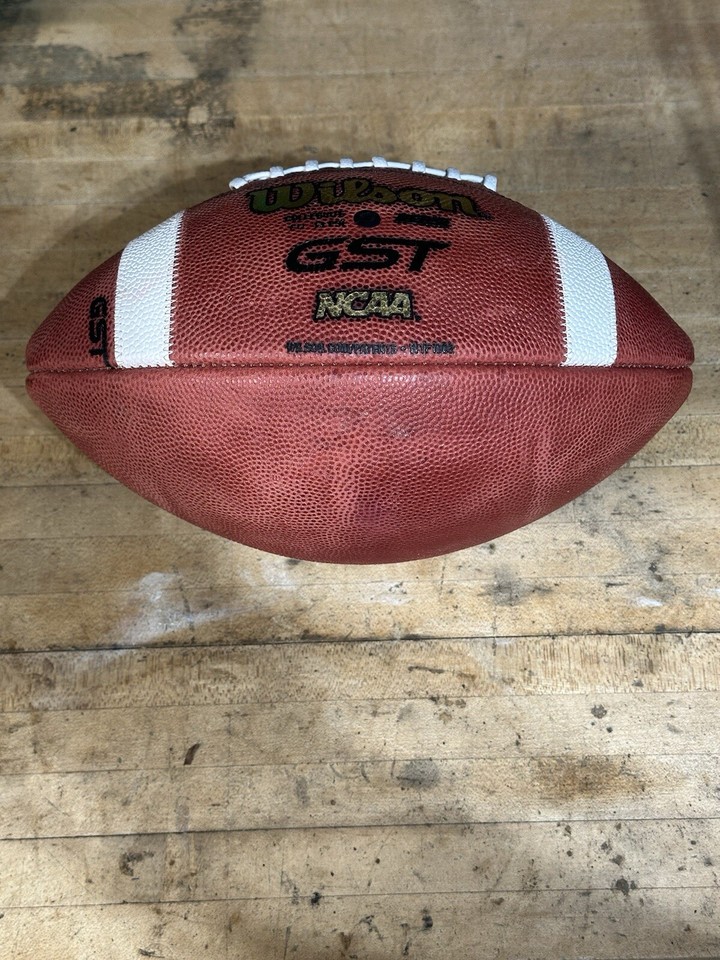 Wilson GST Full-Size Red NFL Panel Color Leather NFHS / NCAA Football ...