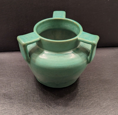 Antique ‘Genuine Bybee’ three-handle Arts and Crafts pottery vase ...