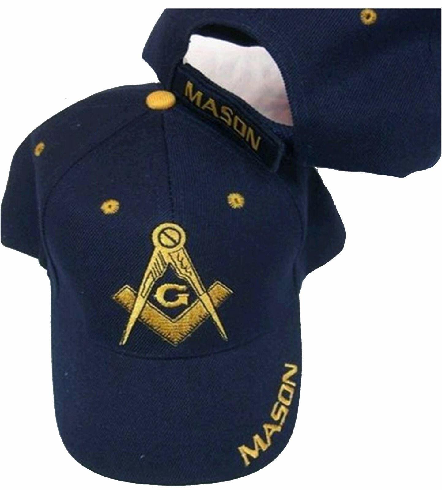 Mason Baseball Cap Freemasons Blue Masonic Hat Masons, Compass and ...