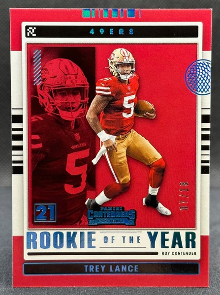 2021 Panini Contenders - Rookie of the Year Contenders Platinum #ROY ...