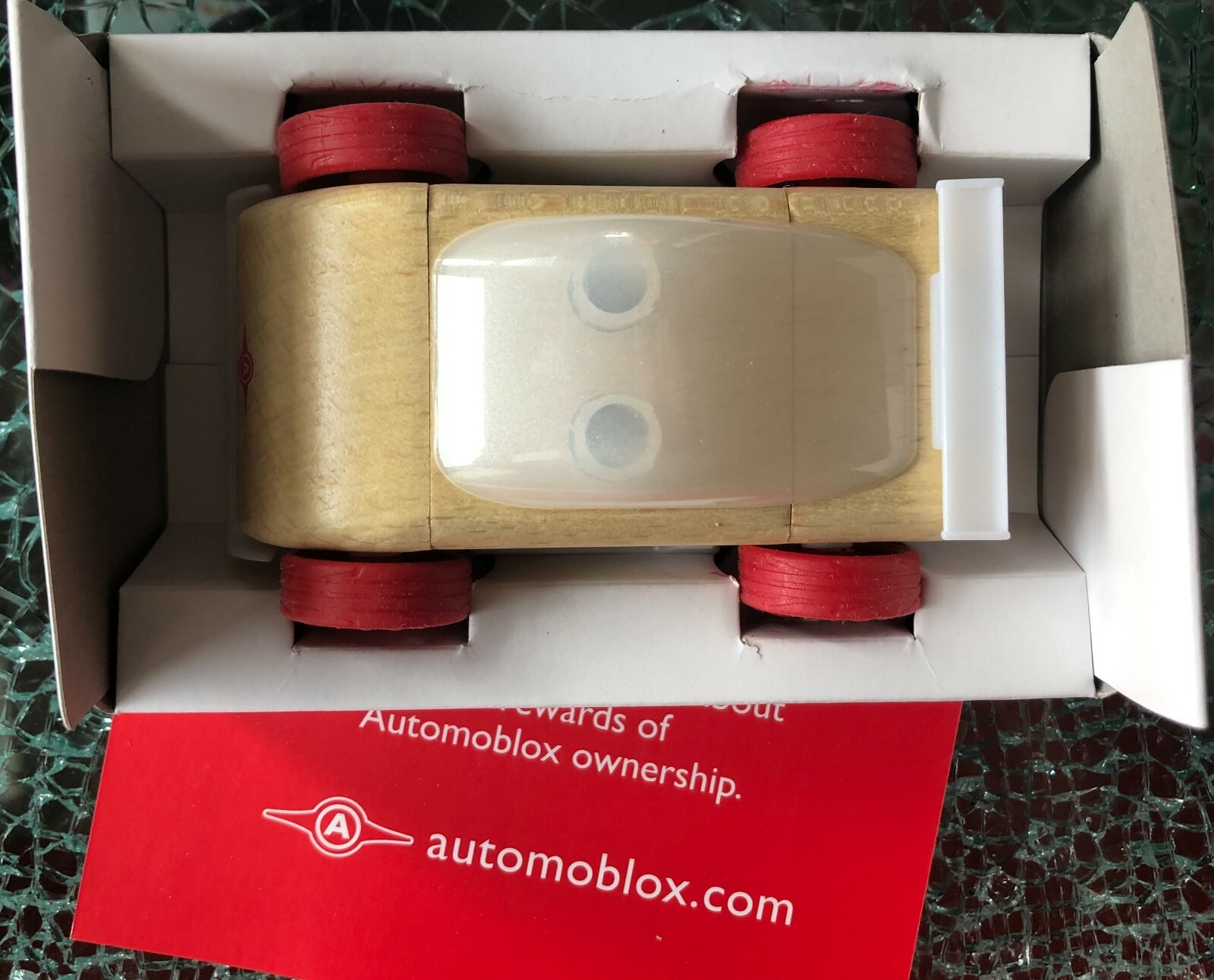 Authentic 2009 Automoblox Minis Red + White C9-R Modular Wooden Race ...