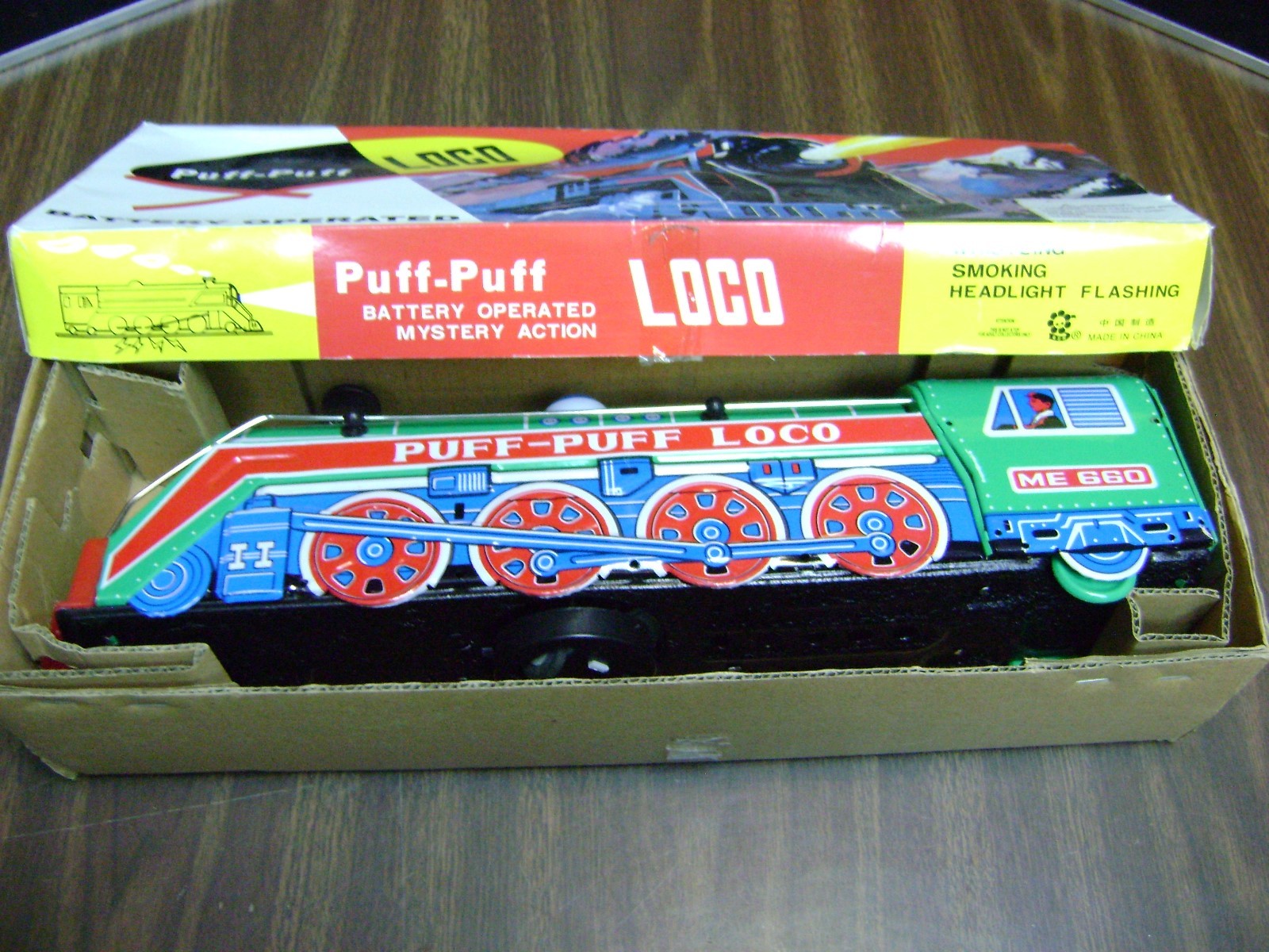 Mechanical Tin Puff-Puff Loco Toy Train ME 660 Battery Operated Mystery ...