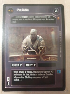 Star Wars ccg Jabba's Palace Darkside RARE 'Pote Snitkin' Character ...
