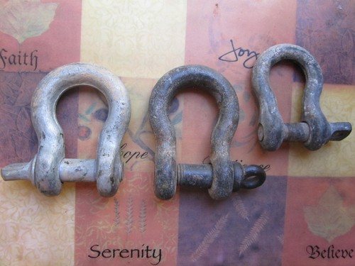 Anchor Shackle, lot of 3 Galvanized 3/4 ton WLL Anchor Shackles | eBay