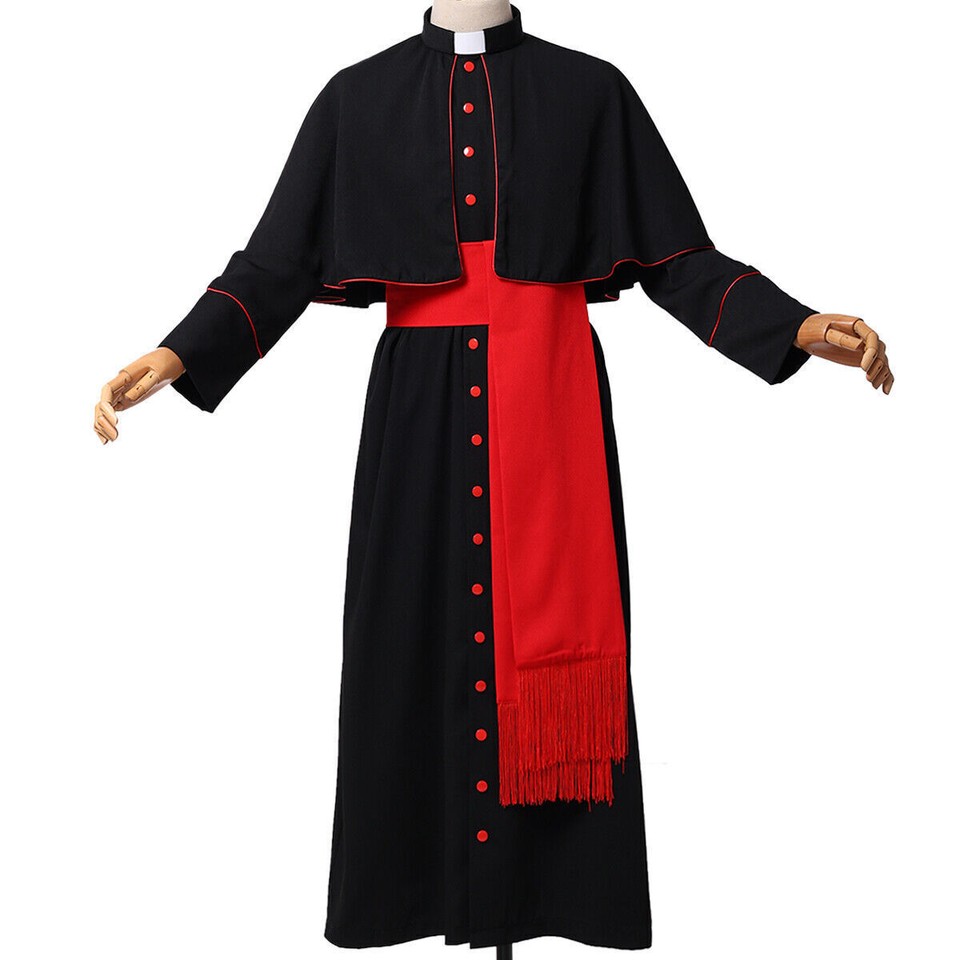 Catholic Bishop Cassock with Belt Roman Soutane Priestly Cassock Clergy ...