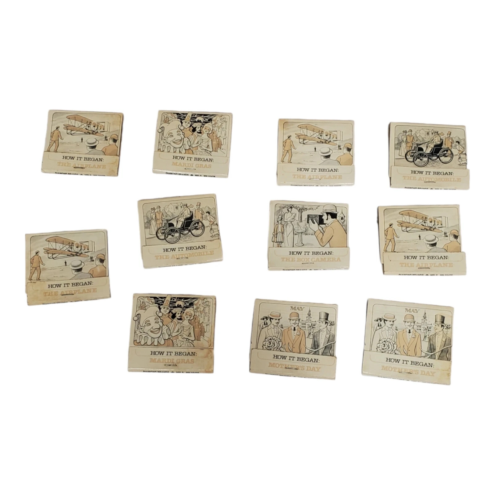 Matchbook Collection HOW IT BEGAN: Series Set 30-Match Unstruck Diamond ...