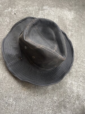 Dorfman Pacific Co. DPC Vegan leather Cotton Western Cowboy Hat Medium ...