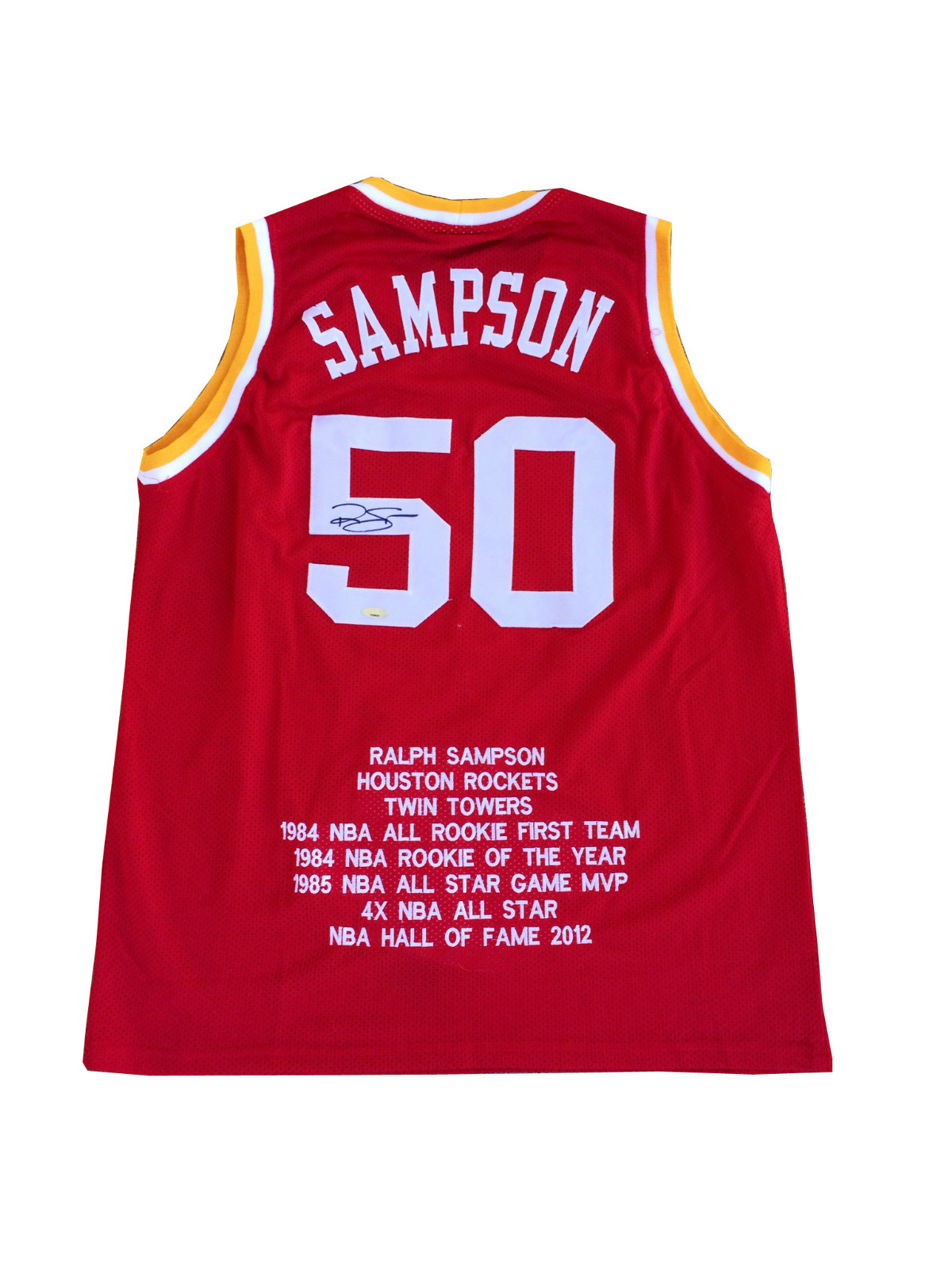 Ralph Sampson Signed Houston Rockets Jersey TRISTAR | eBay