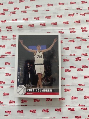 2022 TOPPS X CHET HOLMGREN ROOKIE 13 "TALK THE TALK" GONZAGA OK CITY ...