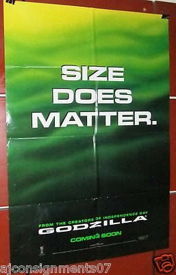 Godzilla, Size Does Matter 40x27" Original DB Int. Advanced Movie ...
