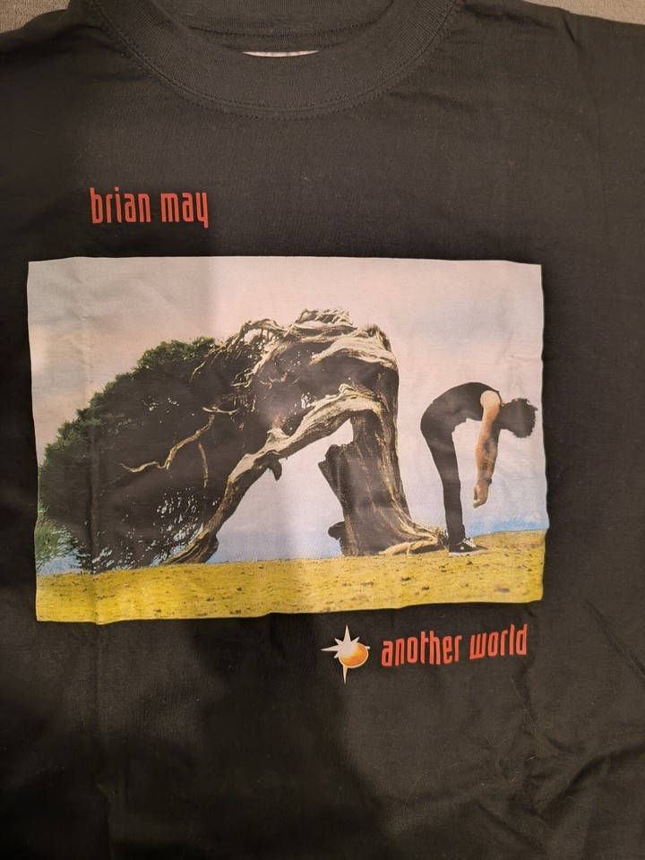 Brian May T Shirt From 1998 Tour "Another World" | eBay