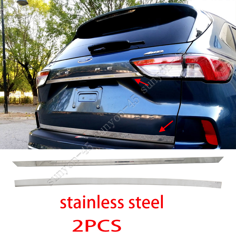 For Ford Escape 2020-21 stainless steel chrome rear door Trunk tail ...