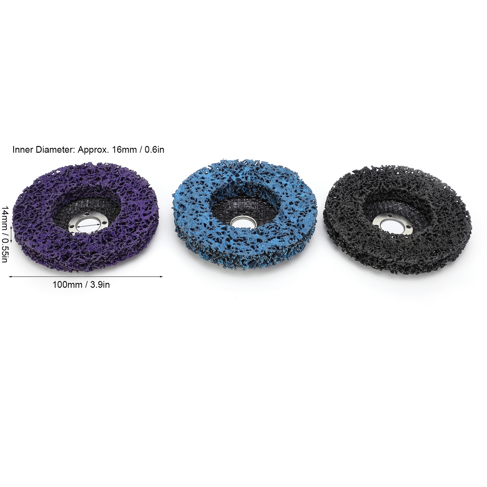 3Pcs Polishing Disc Pad Buffing Wheel Elastic Resin Grinding Tool ...