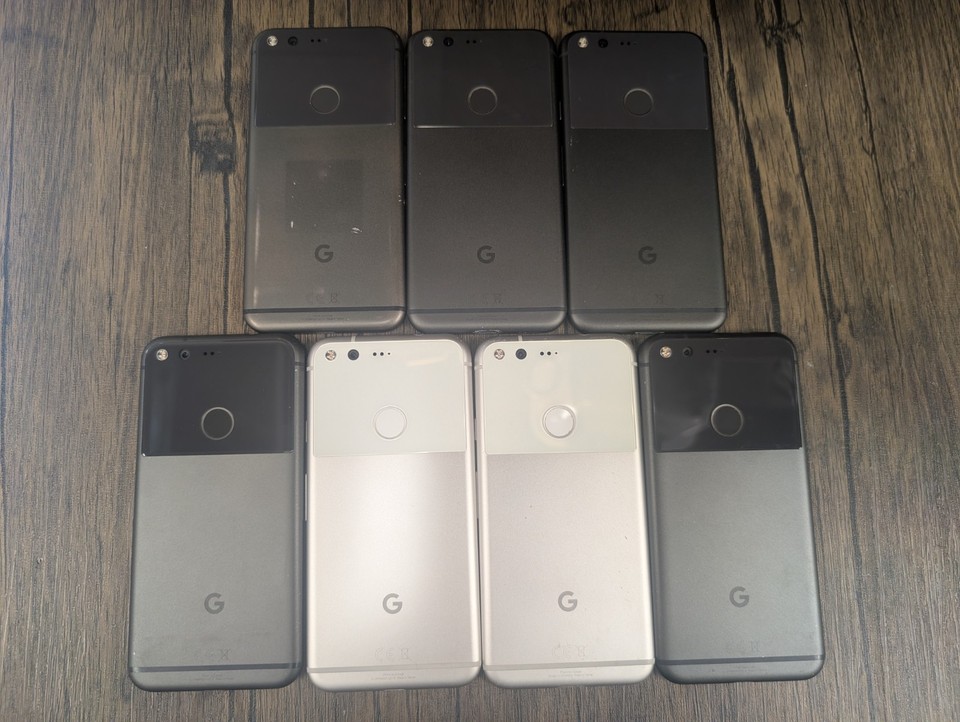 Lot Of 7 Google Pixel 1st gen (2016) 32GB unlocked phones - Tested ...