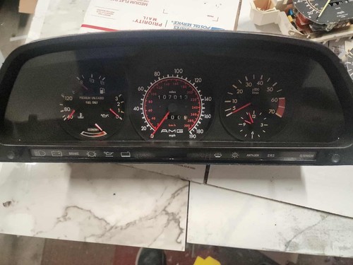 Mercedes W126 560SEC 560SEL 190MPH AMG speedometer cluster 107k miles ...