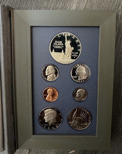 1986 S USA Prestige Proof set. Statue Of Liberty With Box And Papers | eBay