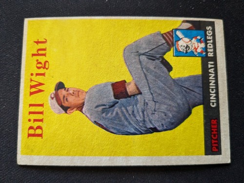 1958 Topps Baseball Card # 237 Bill Wight - Cincinnati Reds (VG/EX) | eBay