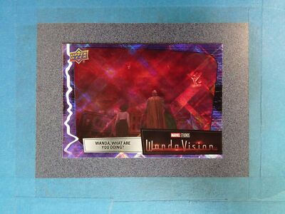 FB58) 2022 Upper Deck WANDA WHAT ARE YOU DOING? #85 Purple Wanda Vision ...